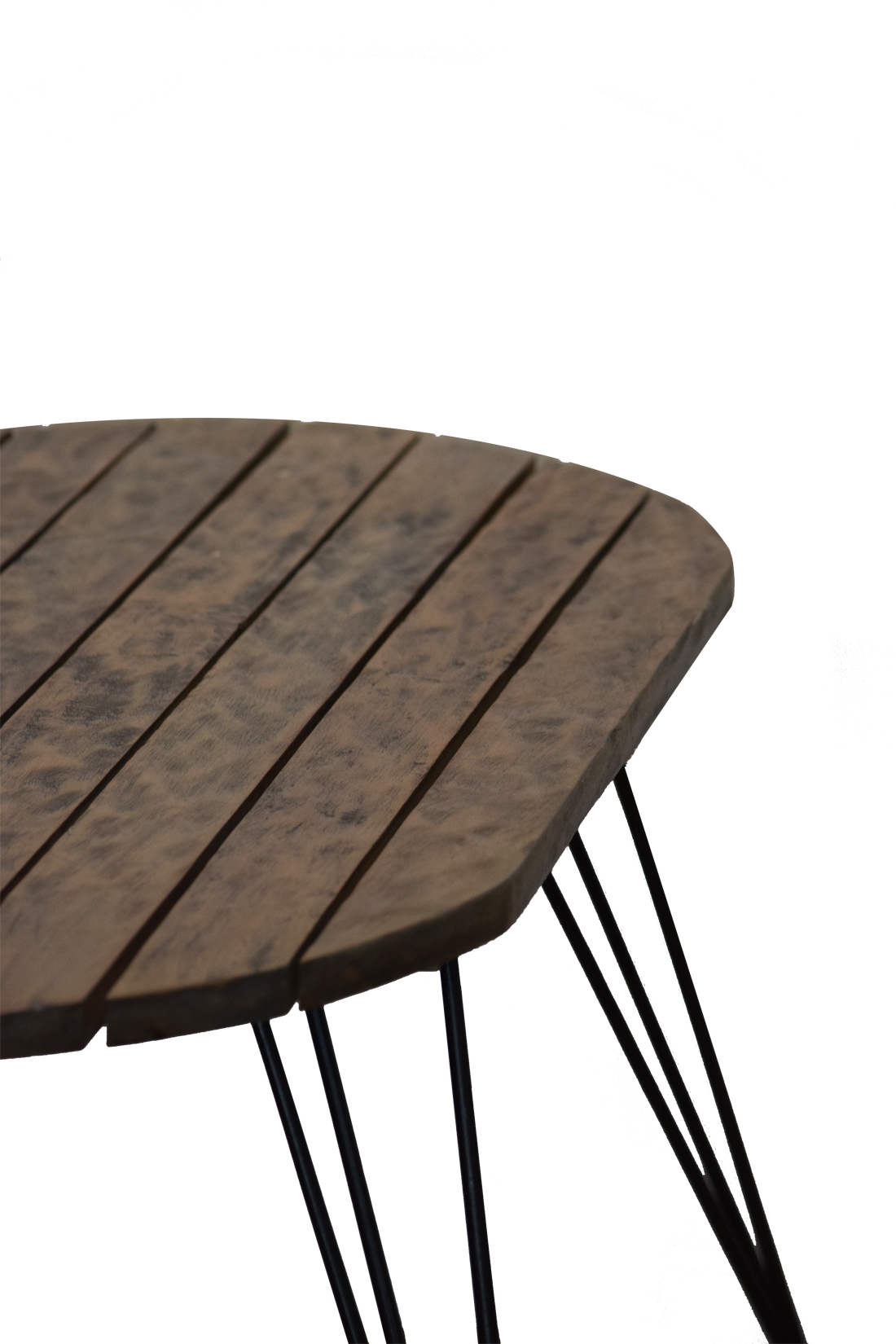 Table basse en manguier et pieds métal rustique mat 91x52x45cm CANADA ...