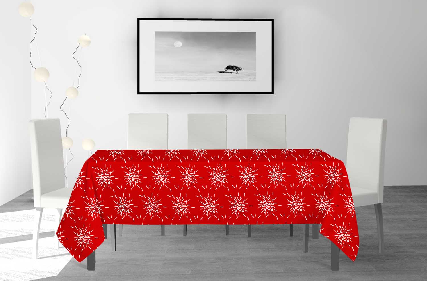 Nappe rectangulaire rouge 140x240cm | Linge de table | Pier Import
