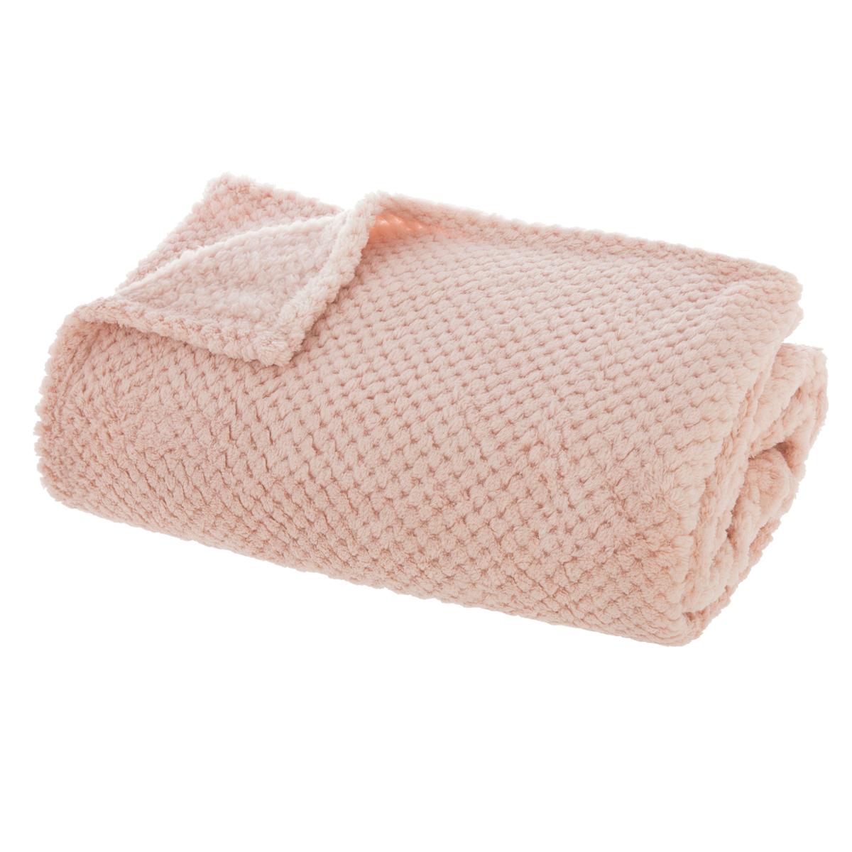 Plaid rose pastel 125x150cm | Plaids / Jetés | Pier Import