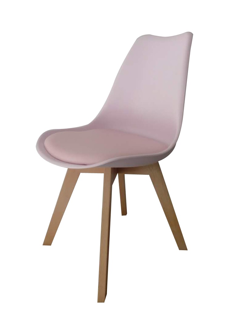 Chaise scandinave rose TONY2 (lot de 2) | Chaises | Pier Import