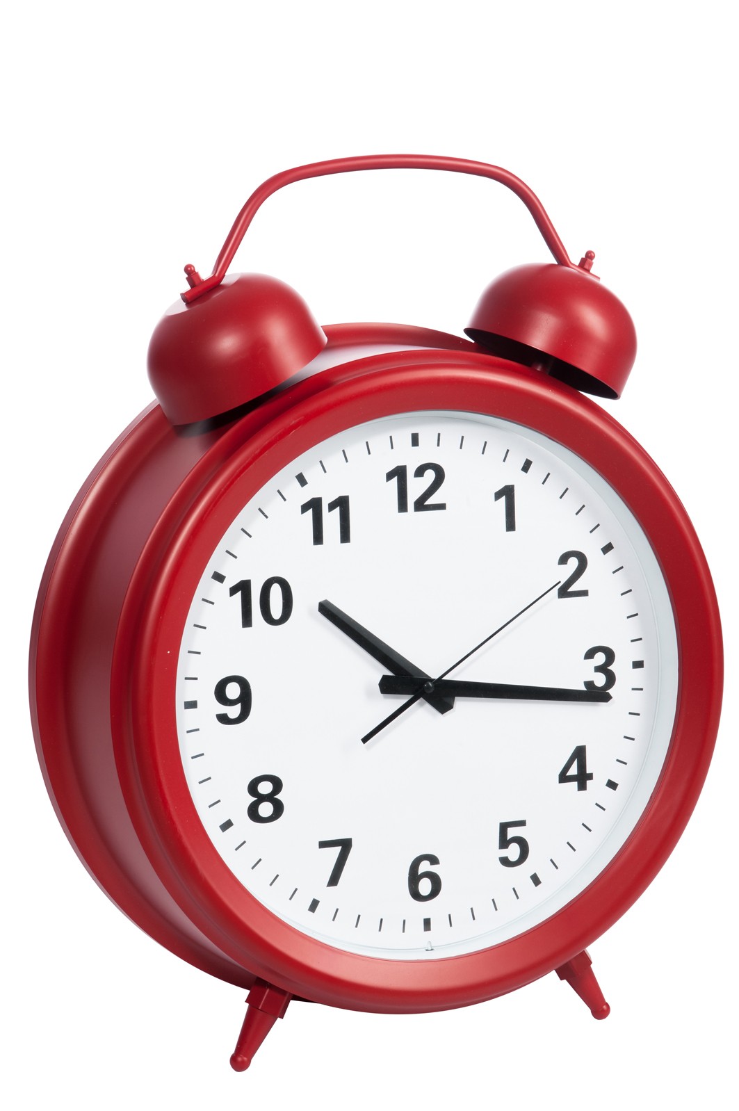 Horloge murale forme Réveil Style Vintage 45x15x56cm en plastique et ...