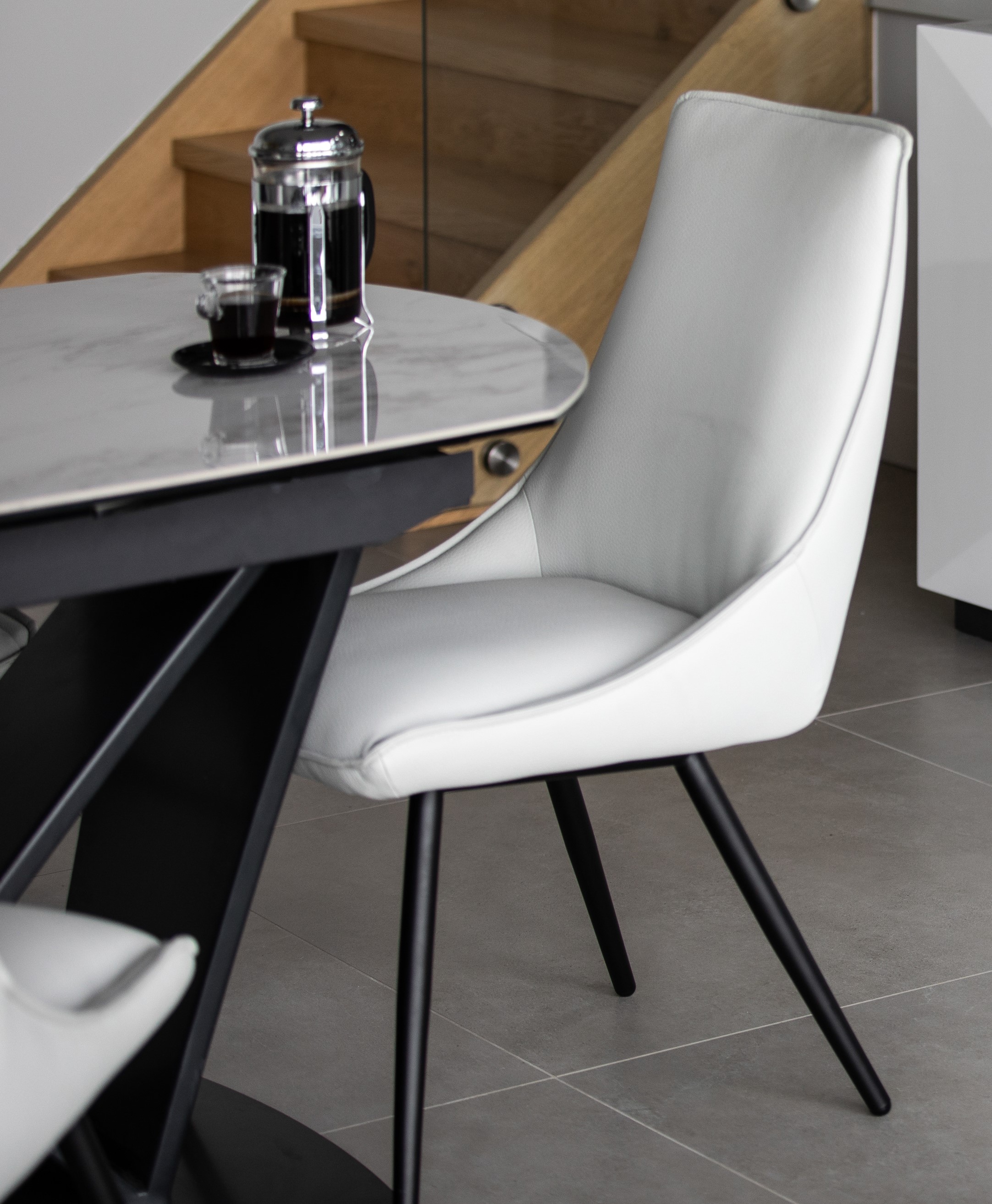 Chaise moderne grise (lot de 2) VERONE | Chaises | Pier Import