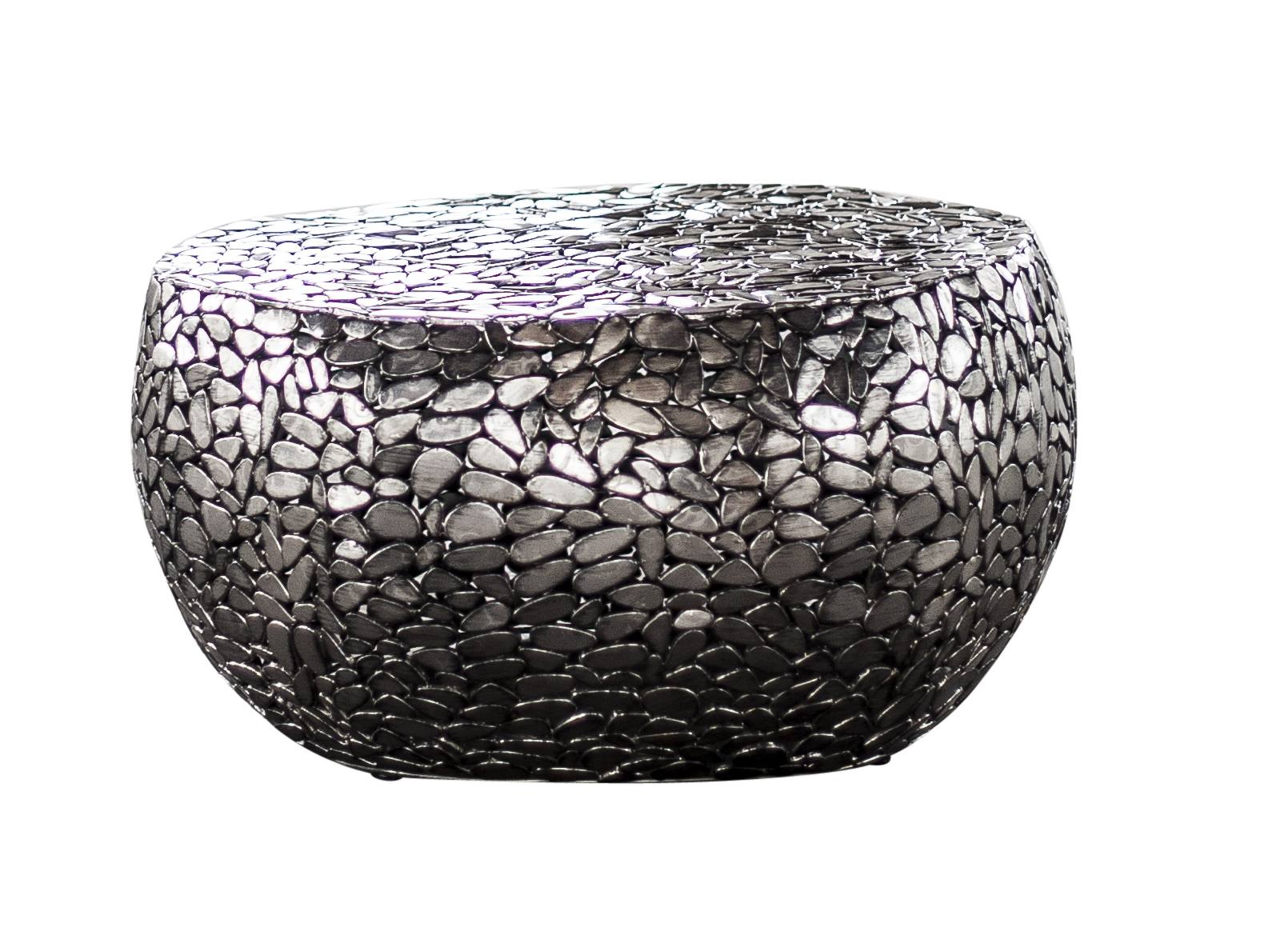 Table basse ronde acier galets | Tables basses | Pier Import