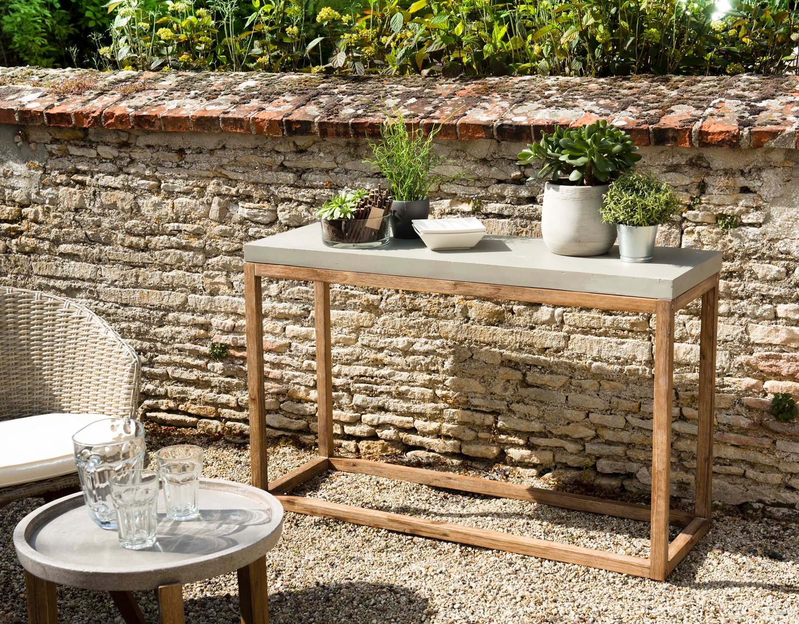 Console de jardin béton PM SUMMER | Tables d'extérieur | Pier Import