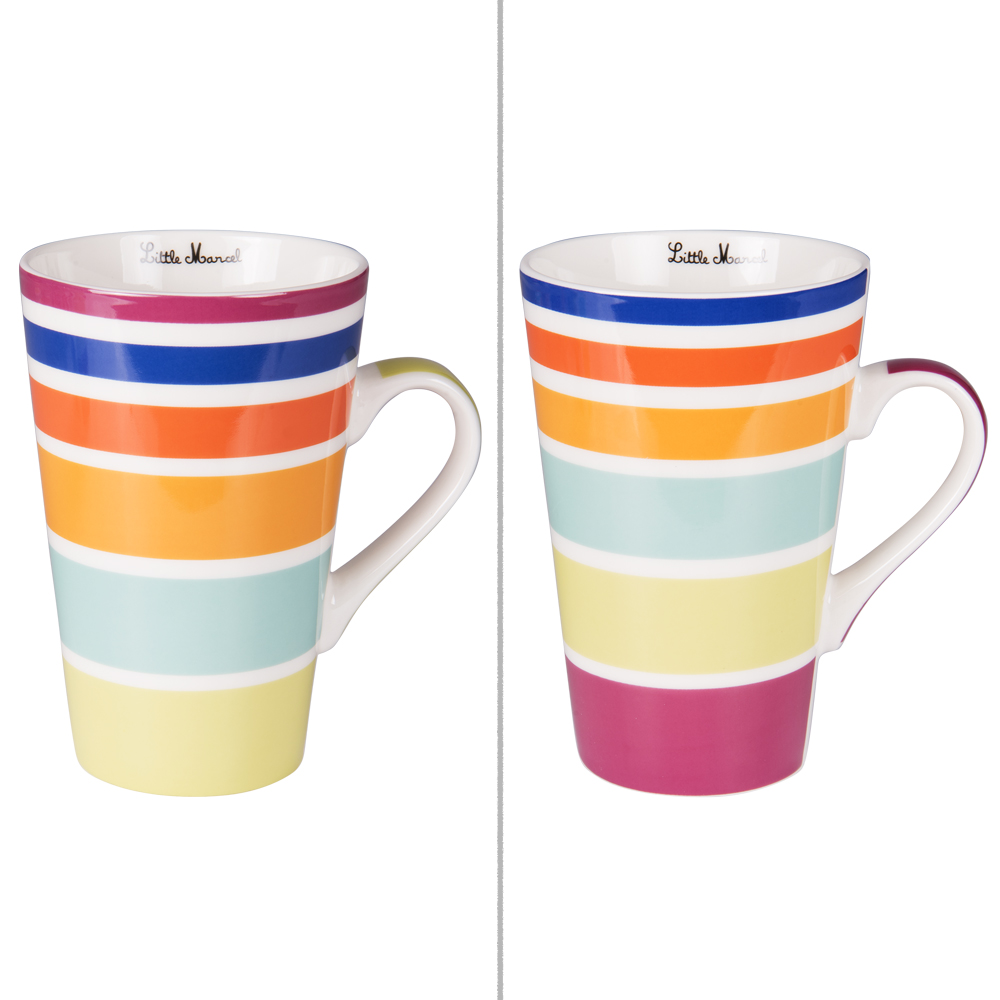 Coffret 2 mugs multicolor 46cl | Bols / Mugs / Tasses | Pier Import