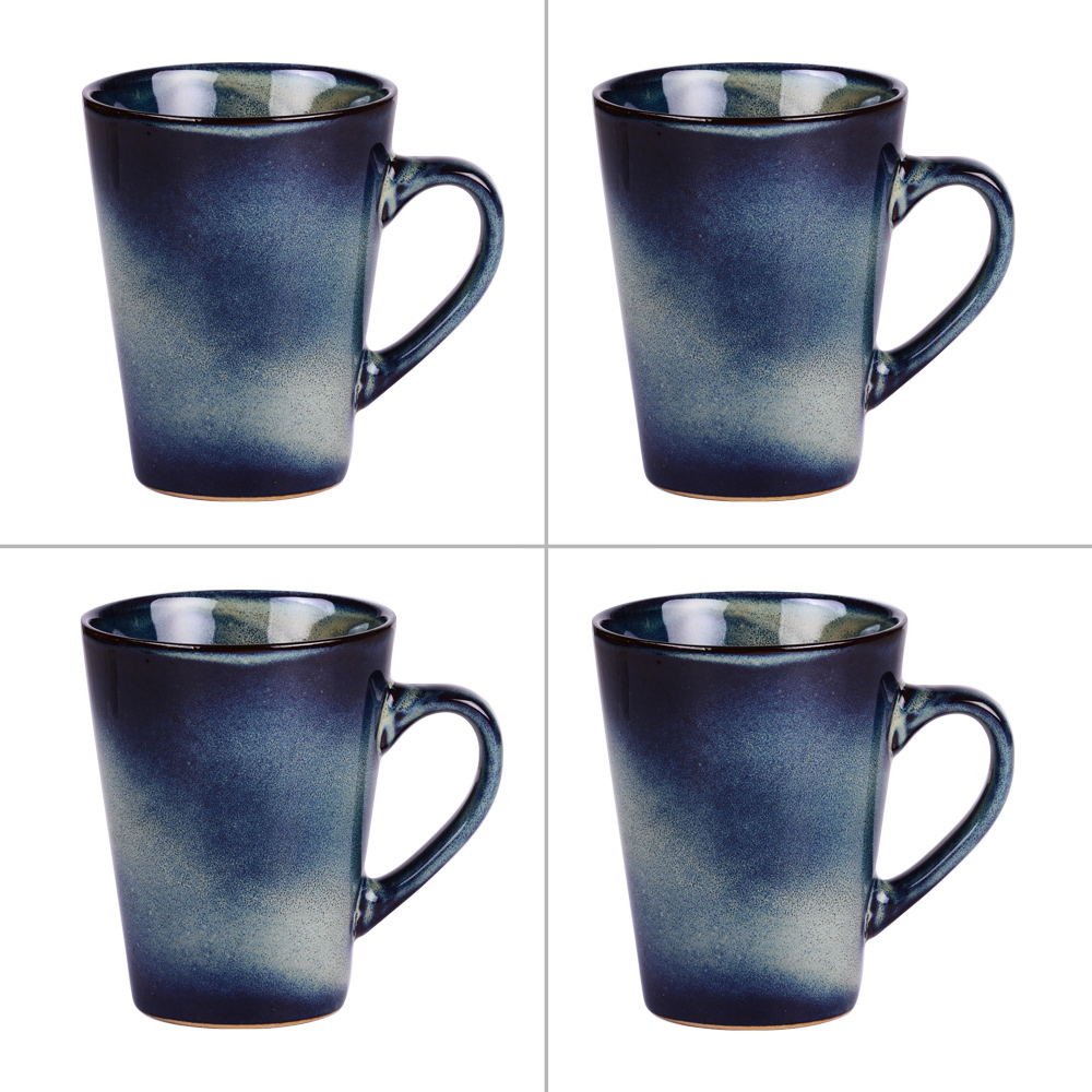 Coffret de 4 mugs effet bleu jean | Bols / Mugs / Tasses | Pier Import