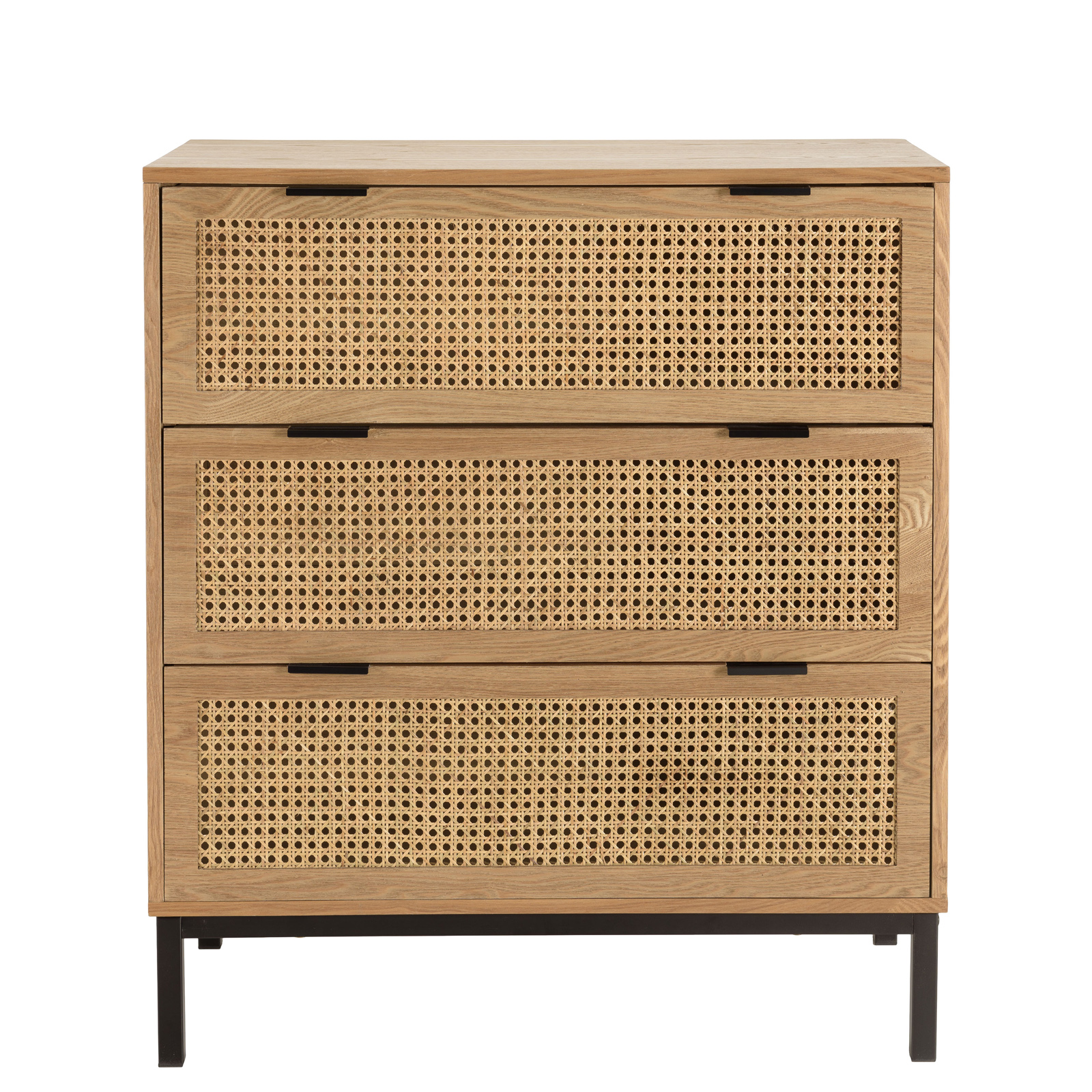 Commode 3 tiroirs cannage en rotin 80 cm PALMA | Commodes | Pier Import