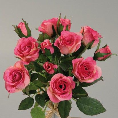 Composition florale bouquet de 7 ROSES roses | Fleurs / Plantes ...