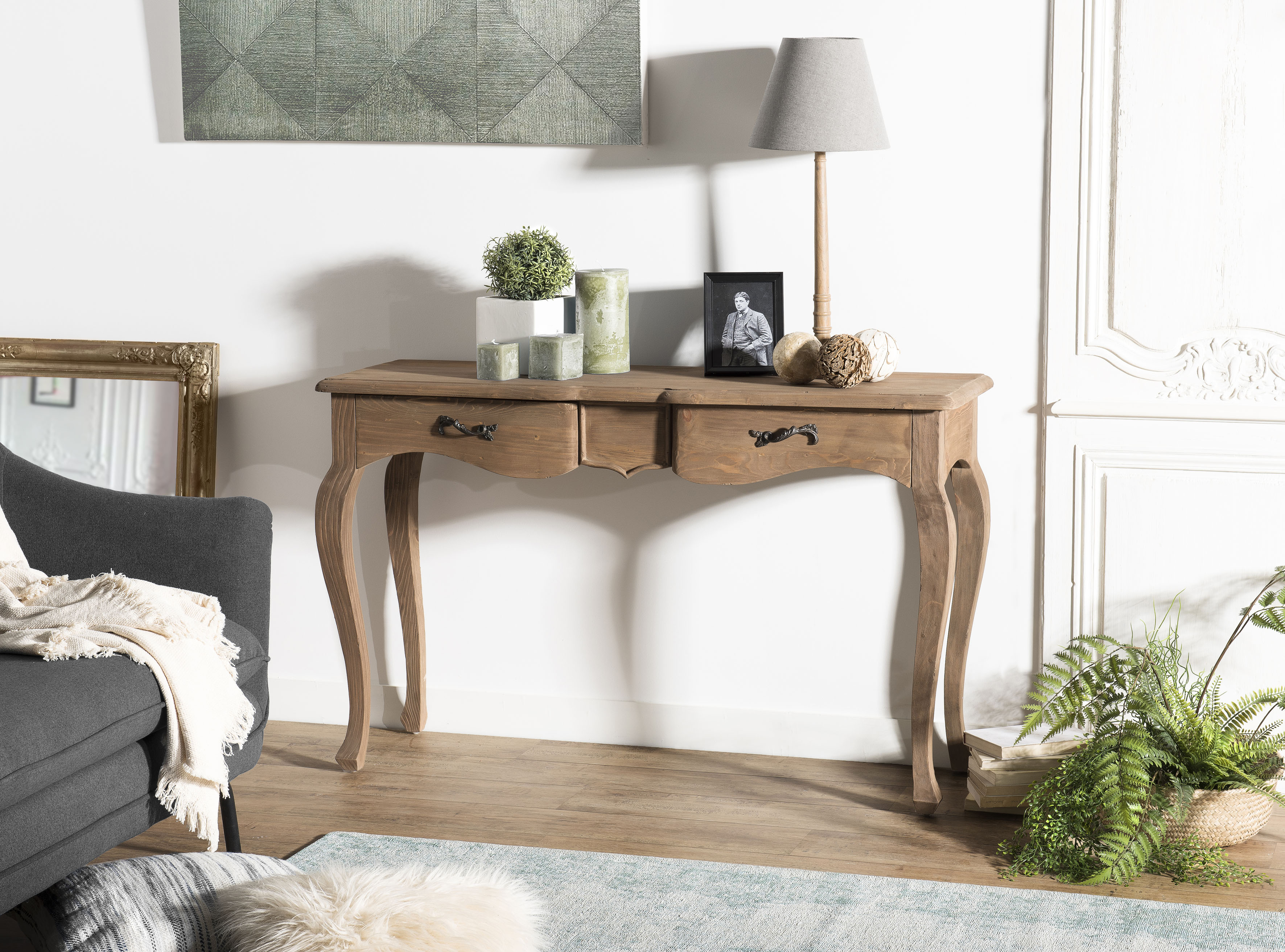 Console bois recyclé romantique BRUGES | Consoles | Pier Import