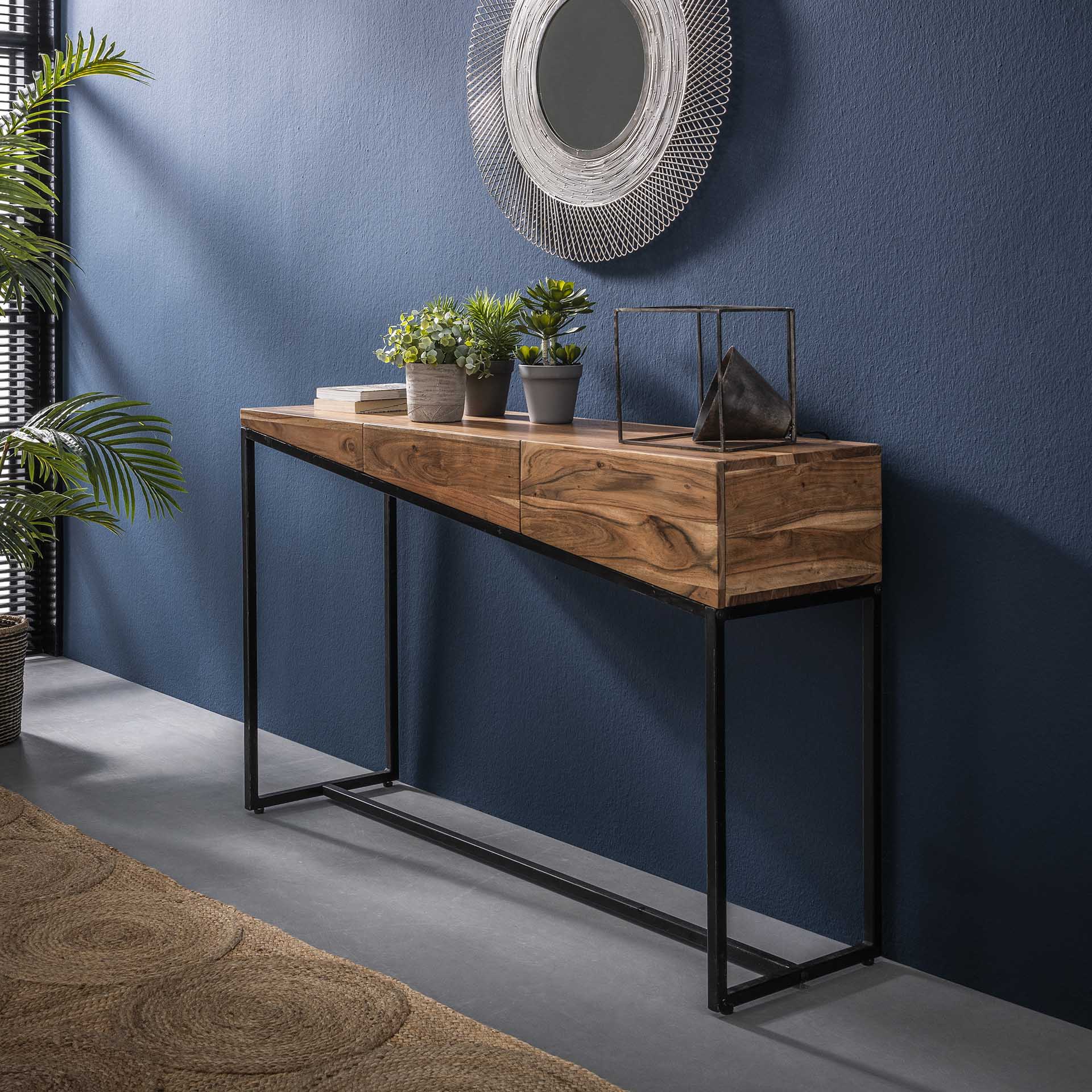 Console d'entrée moderne 2 tiroirs MELBOURNE | Consoles | Pier Import