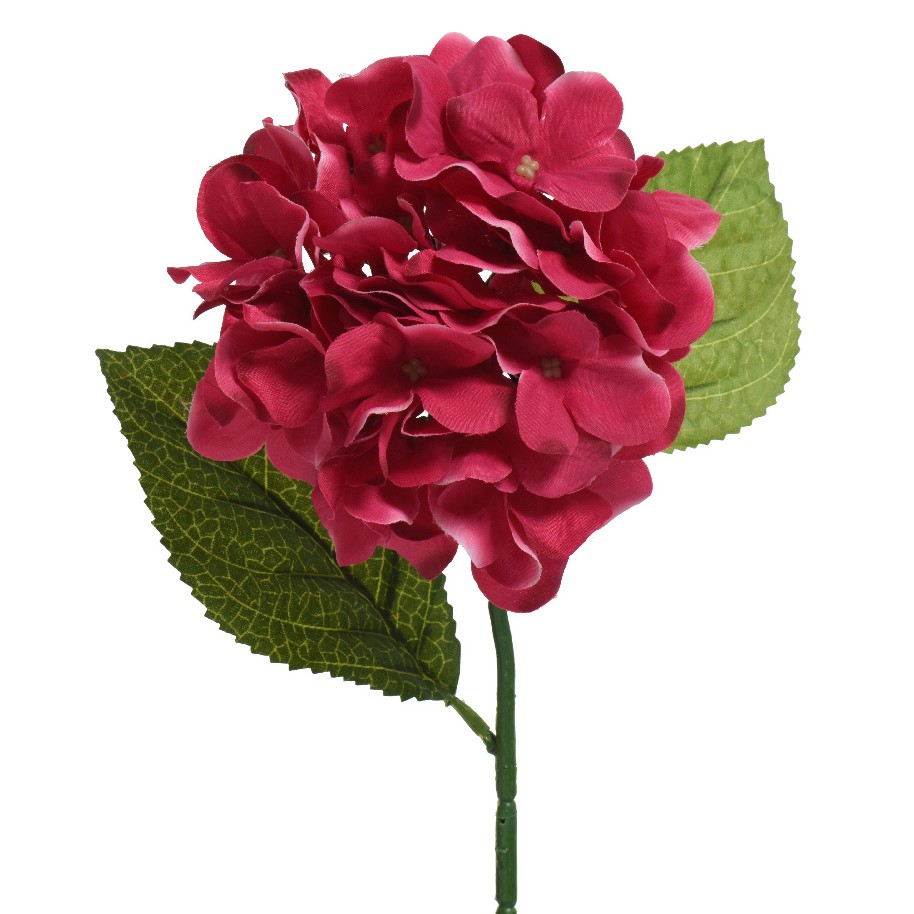 Hortensia artificiel sur tige, couleur fuchsia | Fleurs / Plantes ...