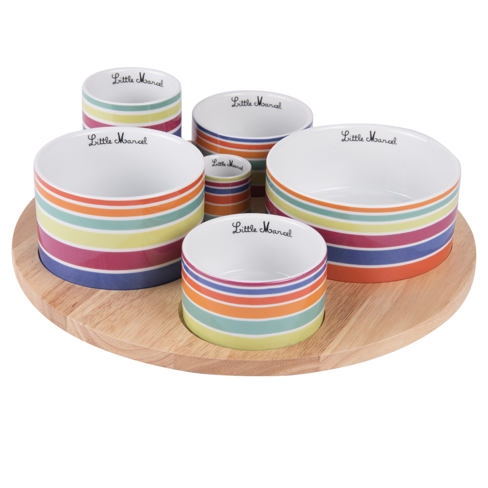 Set apéritif multicolor 6 pièces dia:31cm | Apéritif | Pier Import