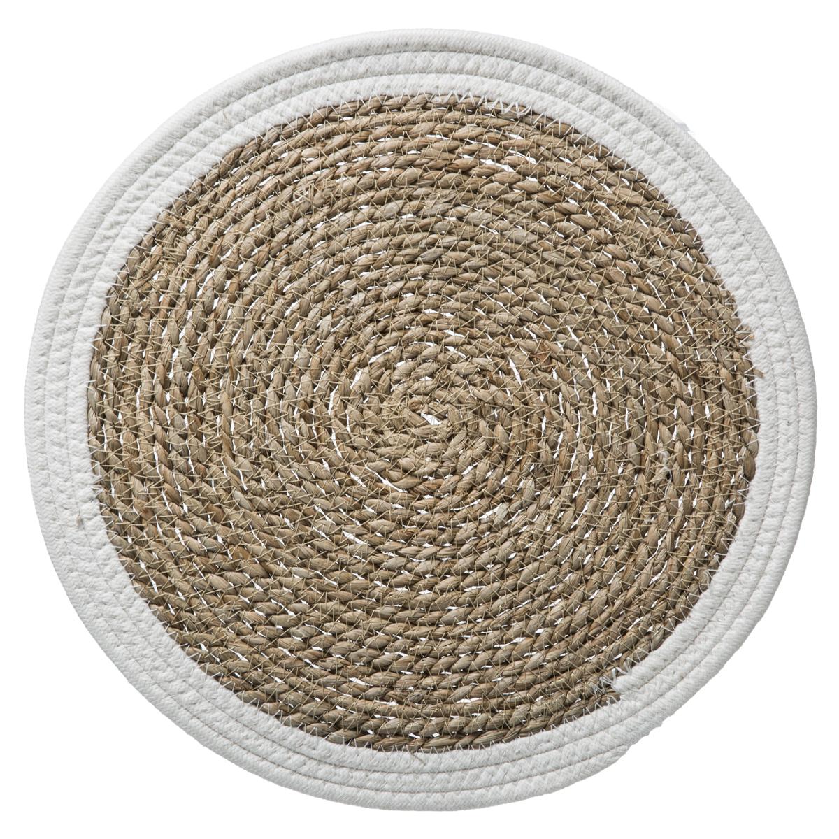 Set de table rond blanc | Linge de table | Pier Import