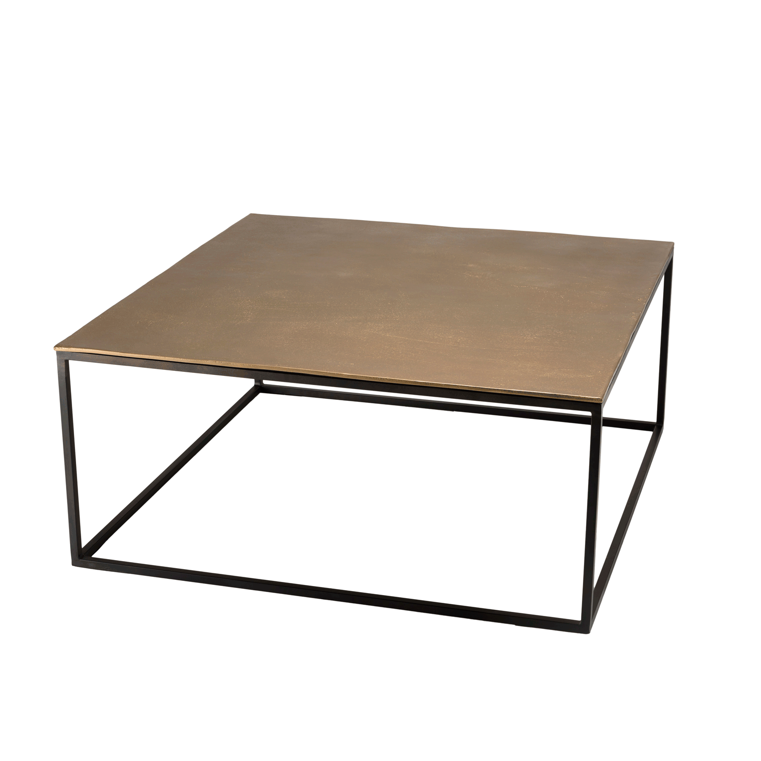 Table basse carrée métal doré 90 cm ZALA | Tables basses | Pier Import