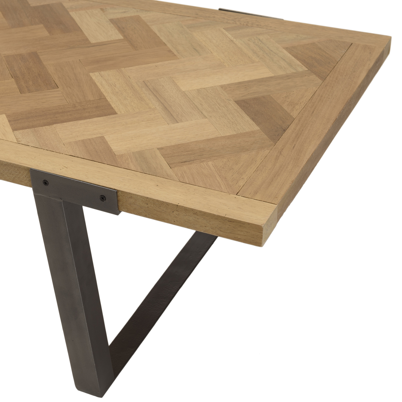 Table basse plateau chevrons en bois bois VULCAN | Tables basses | Pier ...