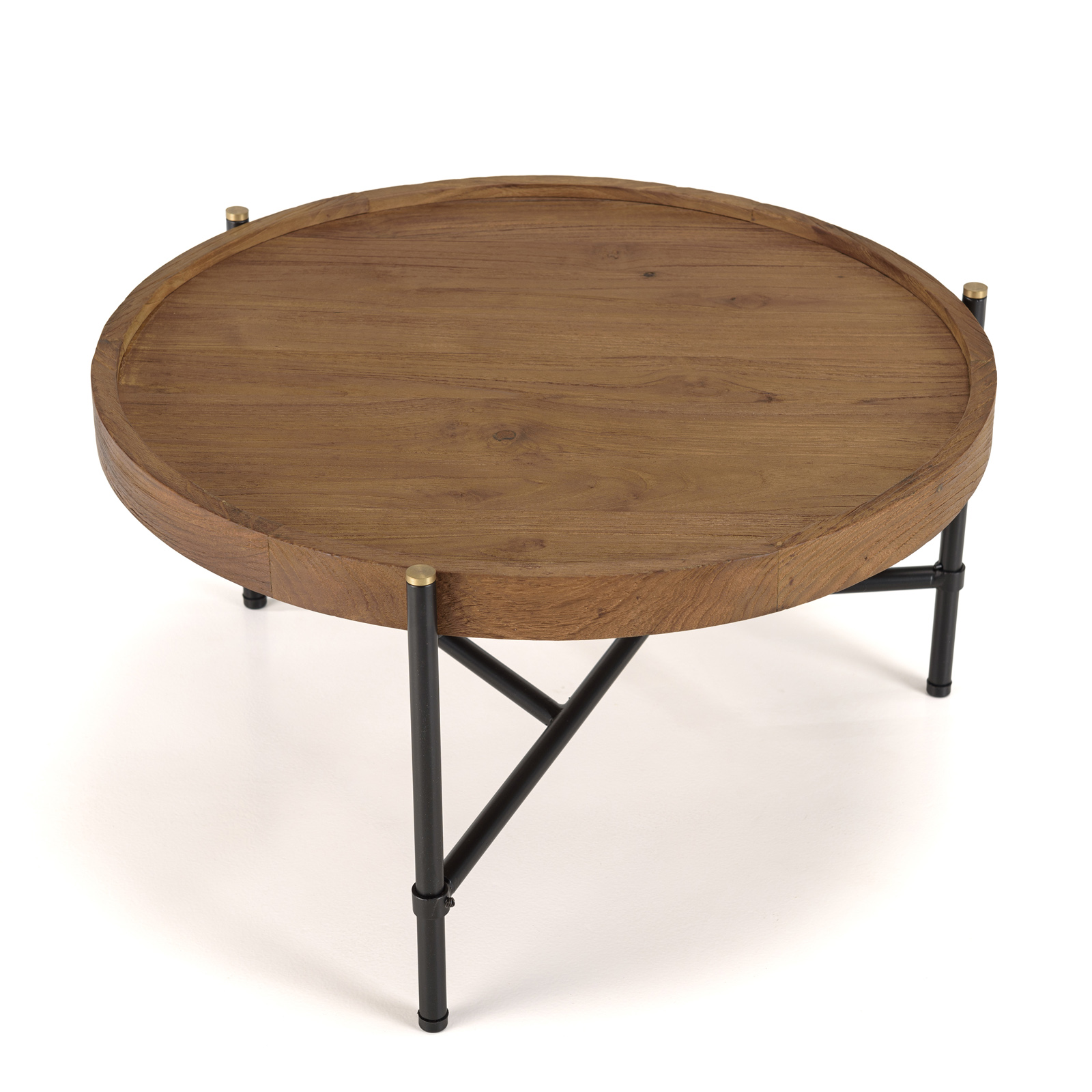 Table basse ronde en teck 56,5 cm SWING | Tables basses | Pier Import