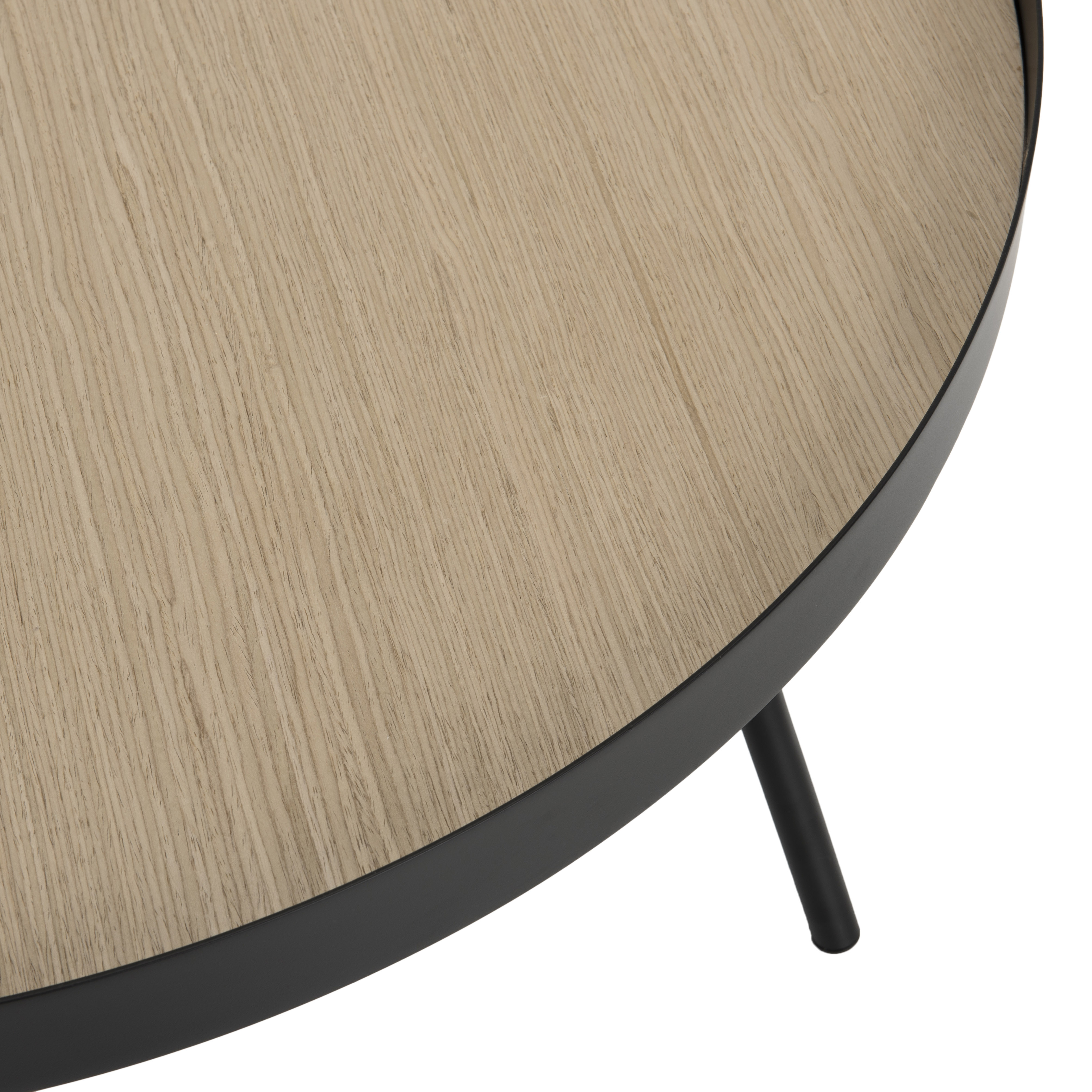 Table basse ronde plateau effet bois clair BANGALORE | Tables basses ...