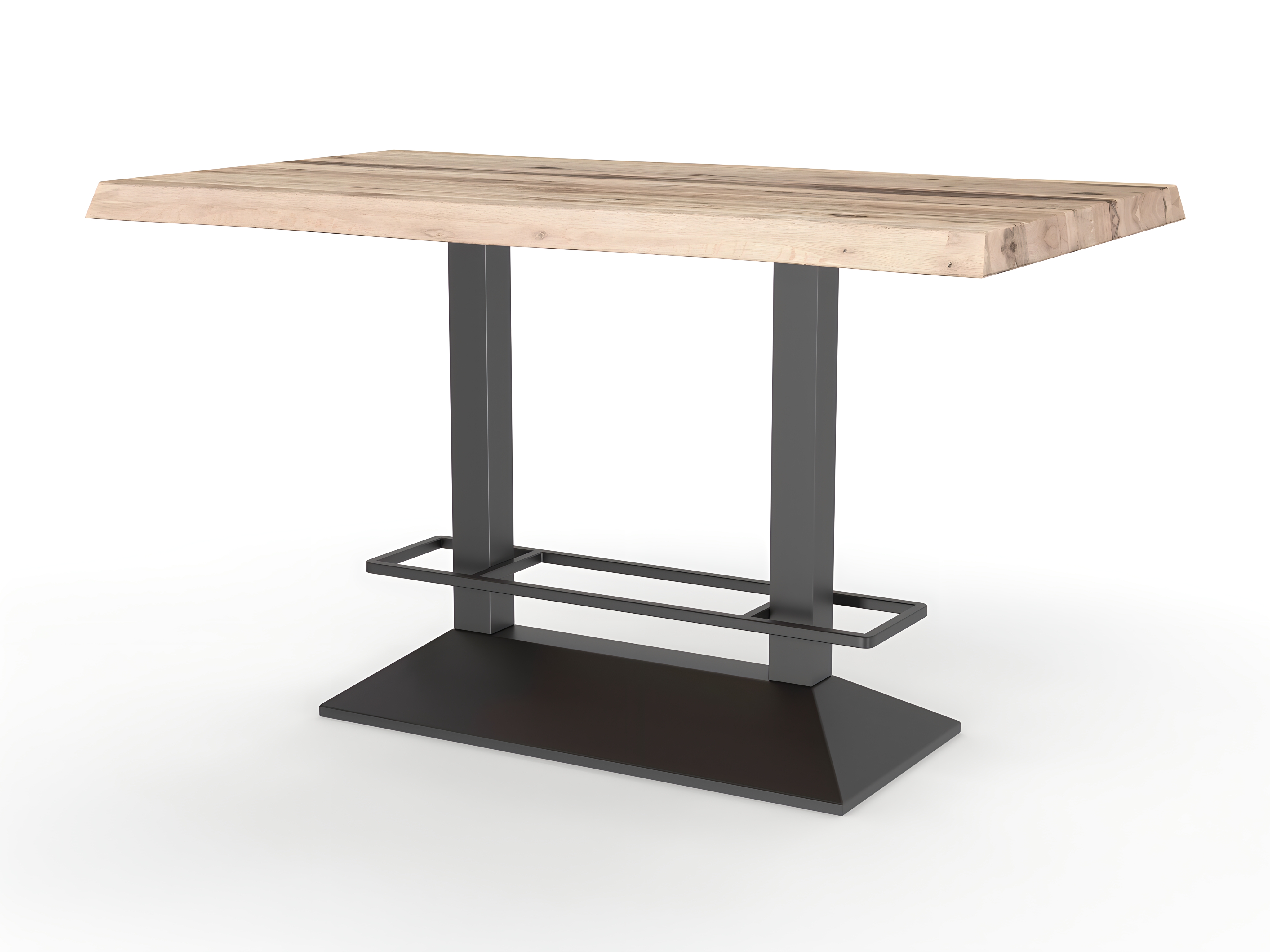 Table haute en chêne blanc 160 cm PALERME | Tables hautes / Mange ...